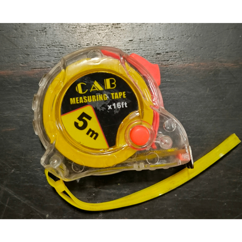 Jual Meteran Transparan CAB 5 M / Meteran Tukang Bangunan | Shopee ...