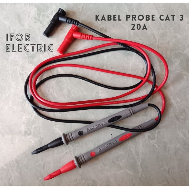 Jual Kabel Multitester Probe 20A CAT 3 1000volt Kabel Tester | Shopee ...