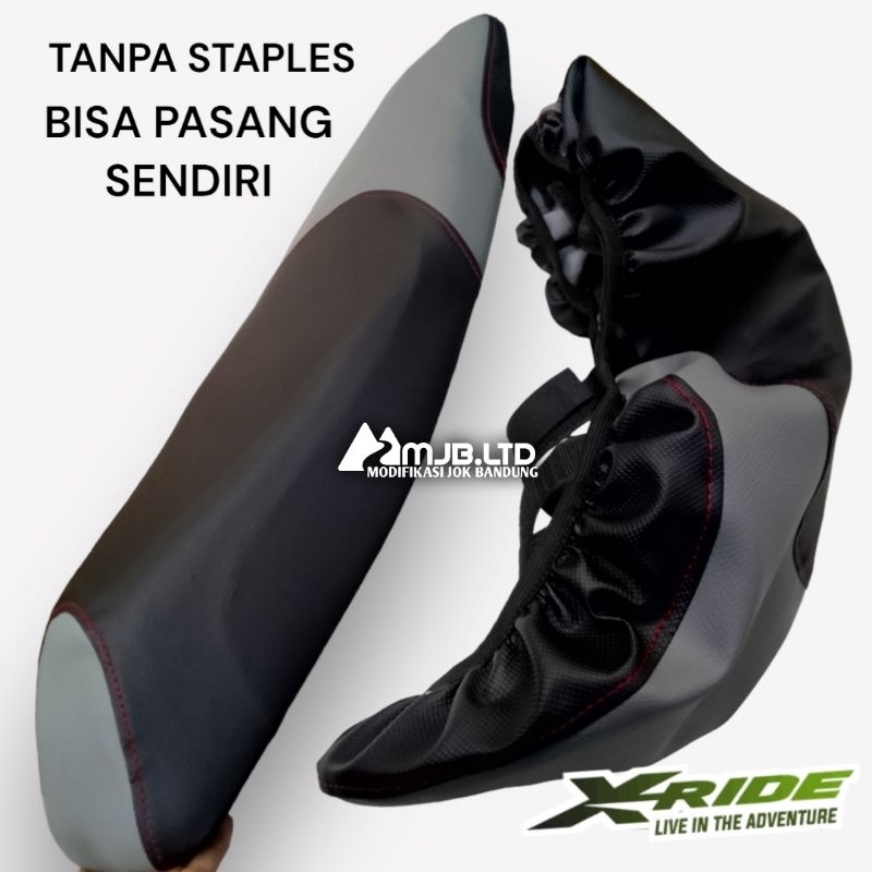 Jual Sarung jok motor model X-ride bisa pasang sendiri tampa staples ...