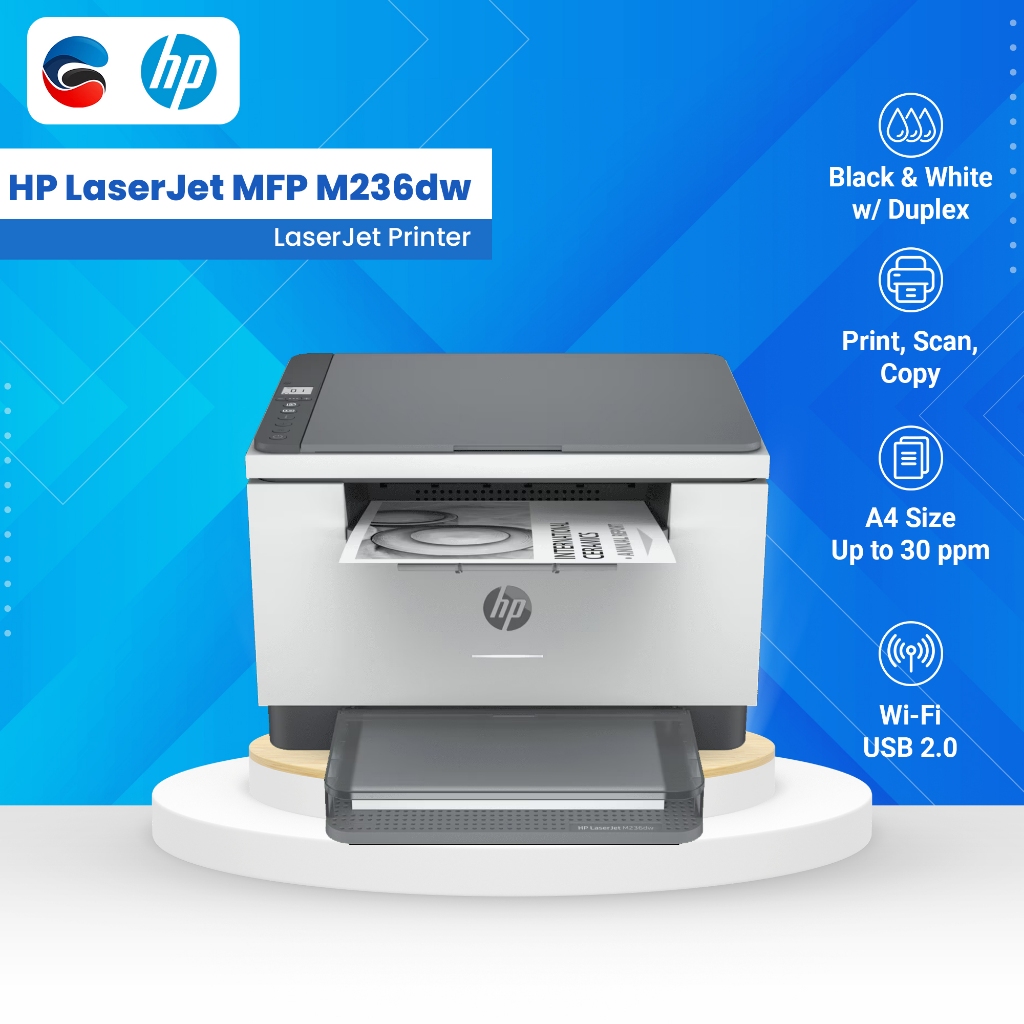 Jual HP Printer LaserJet MFP M236dw (9YF95A) | Shopee Indonesia