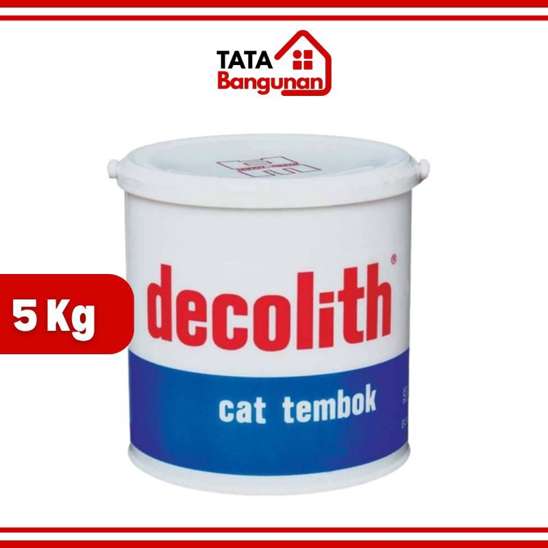 Jual DECOLITH Cat Tembok Plafon Interior Exterior 5KG Cat Dinding ...