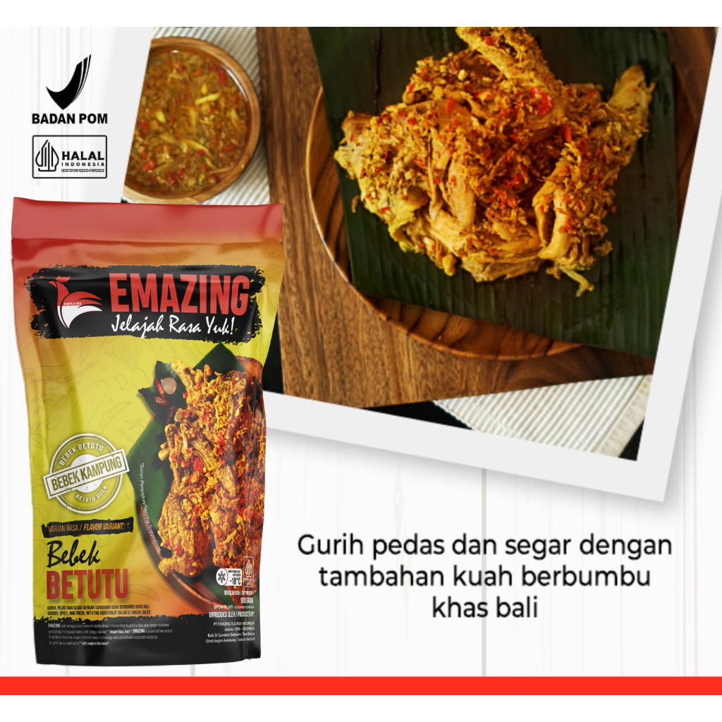 Jual FROZEN FOOD BEBEK BETUTU EMAZING | Shopee Indonesia