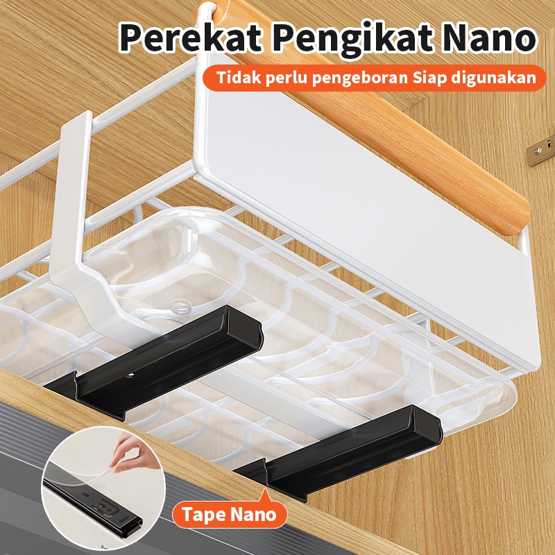 Jual Rak Piring Tarik Tarik Keranjang Bumbu Geser Laci Penyimpanan ...