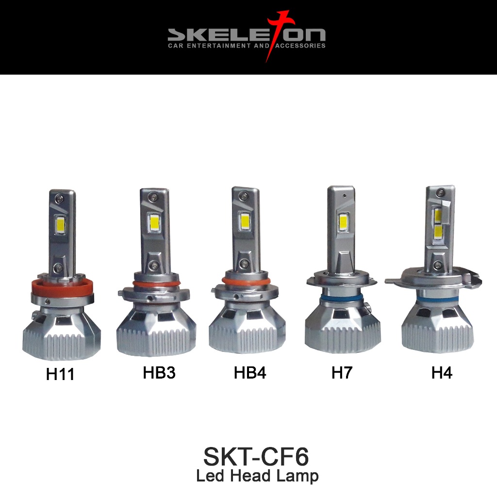 Jual Skeleton Lampu Led Head Lamp Dan Foglamp SKT-CF6 H4 H7 H11 HB3 HB4 ...
