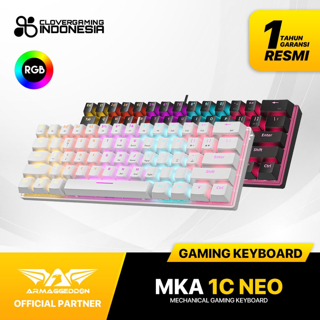 Jual Armaggeddon MKA1C / MKA-1C NEO Wired Mechanical Gaming Keyboard ...