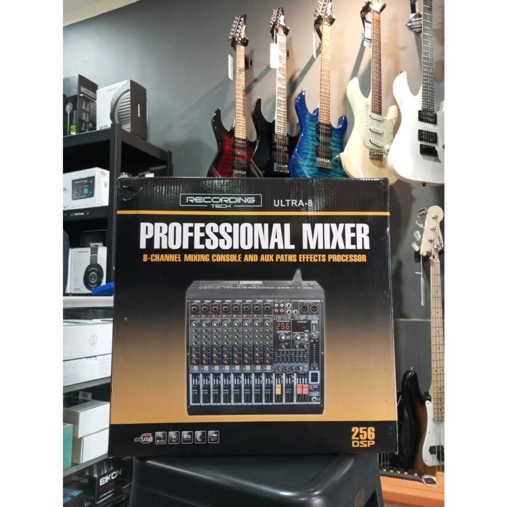 Jual RECORDING TECH ULTRA 8 MIXING CONSOLE | Audio MIxer 8 Channel ...