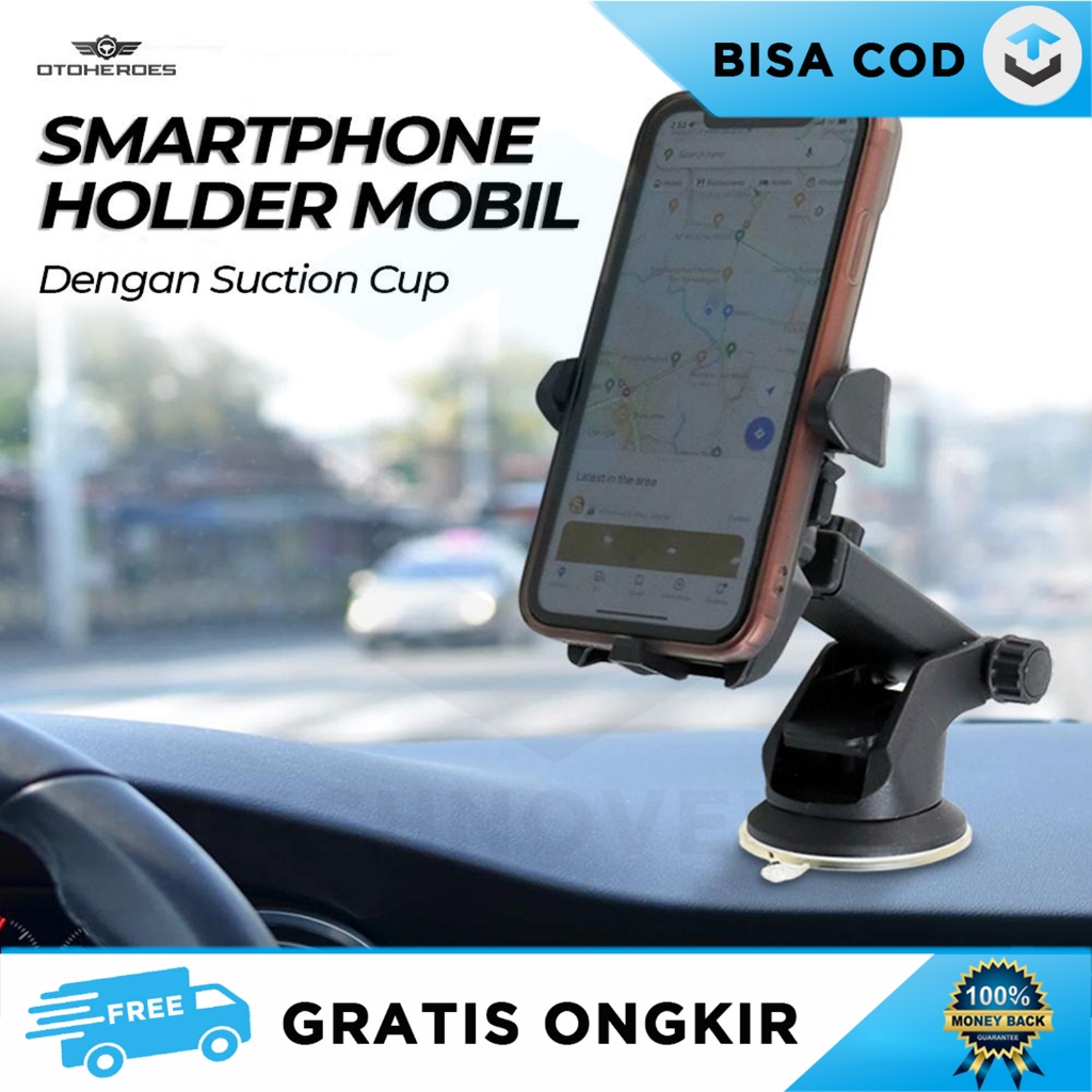 Jual DUDUKAN HP DI MOBIL TRIPOD NEMPEL DASHBOARD 360 DERAJAT GRIP DAN ...