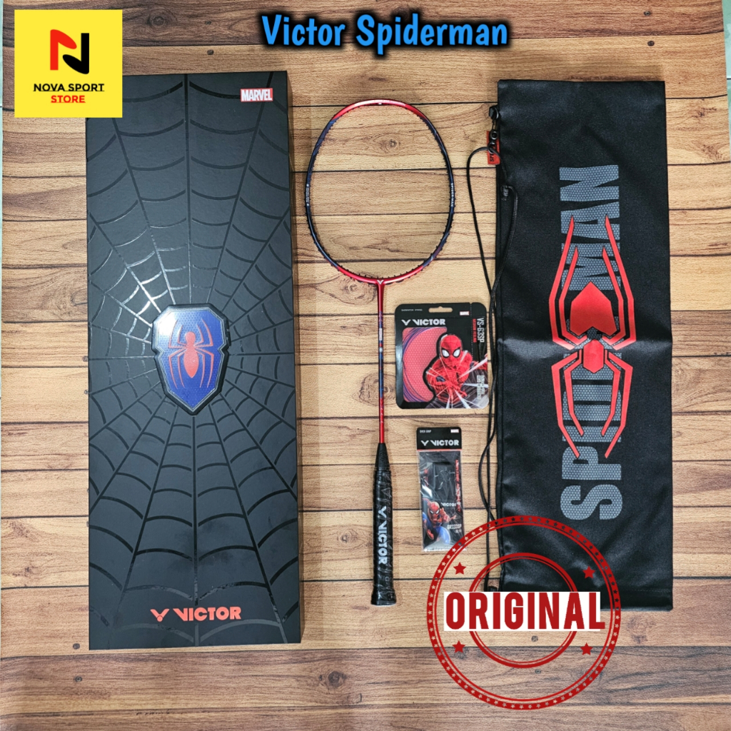 Jual Raket Badminton Victor Spiderman | Shopee Indonesia