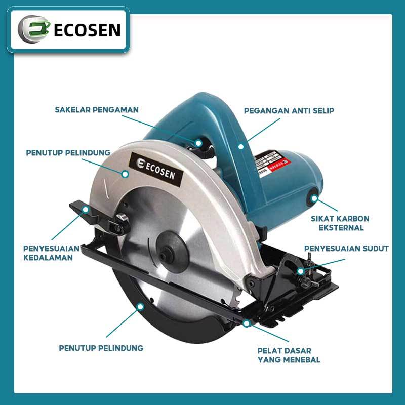 Jual ECOSEN Circular Saw Mesin Gergaji Potong Kayu Circle Potong Kayu Mesin Mesin Pemotong Kayu ...