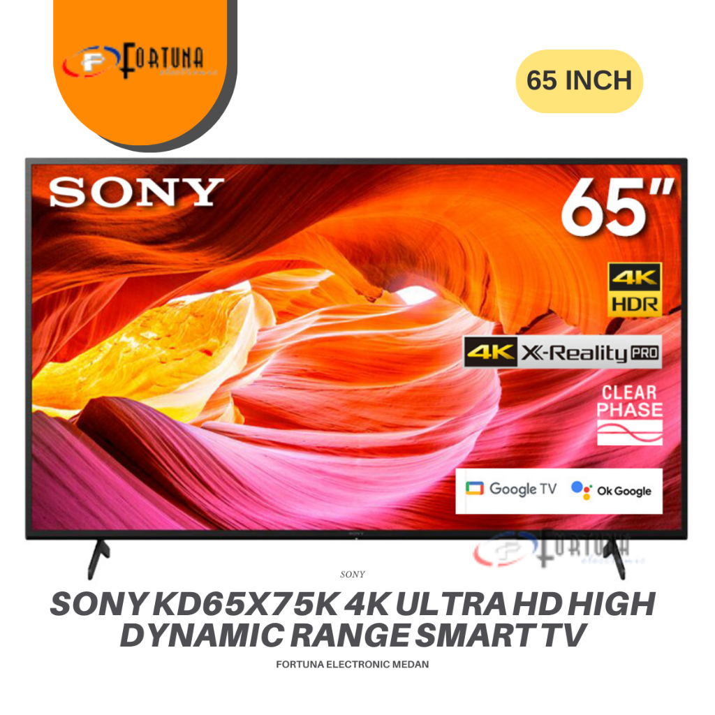 Jual SONY KD-65X75K SONY BRAVIA 65 INCH X75K GOOGLE TV 4K HDR KD65X75K | Shopee Indonesia