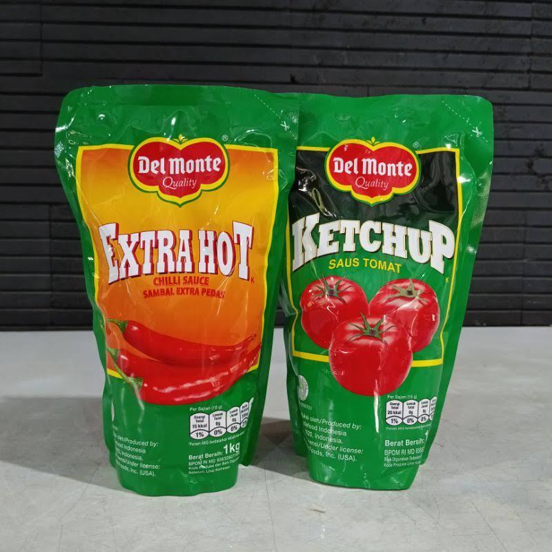 Jual DEL MONTE KETCHUP SAUS SAOS SAMBAL TOMAT/EXTRA HOT / KEMASAN1 KG ...