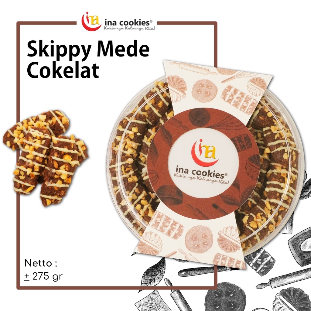 Jual INA COOKIES SKIPPY MEDE COKELAT KUE KERING PREMIUM ENAK - HAMPERS ...