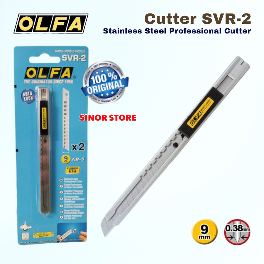 Jual Olfa Pisau Cutter SVR-2 9mm Snap-Off Blade | Shopee Indonesia