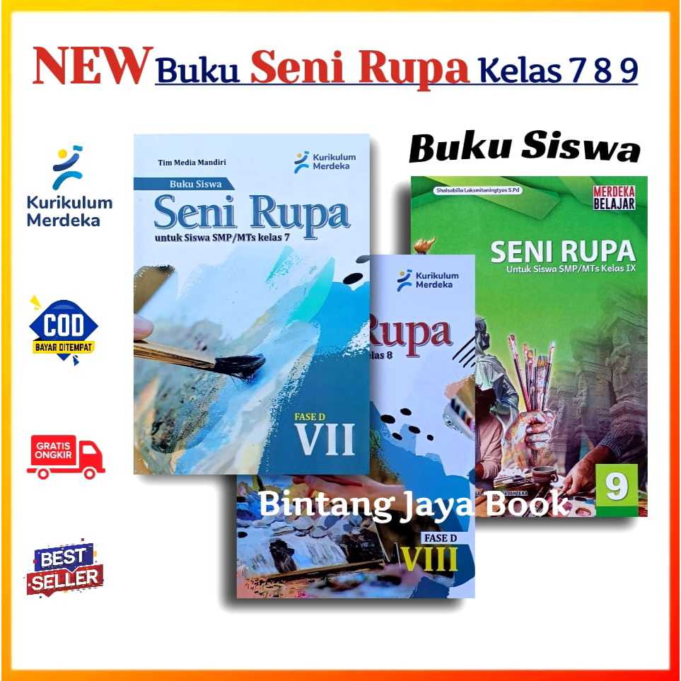 Jual Buku Siswa Seni Rupa SMP Kelas 7 8 9 Kurikulum Merdeka - Buku Seni Rupa Kelas 7 8 9 SMP/MTs ...