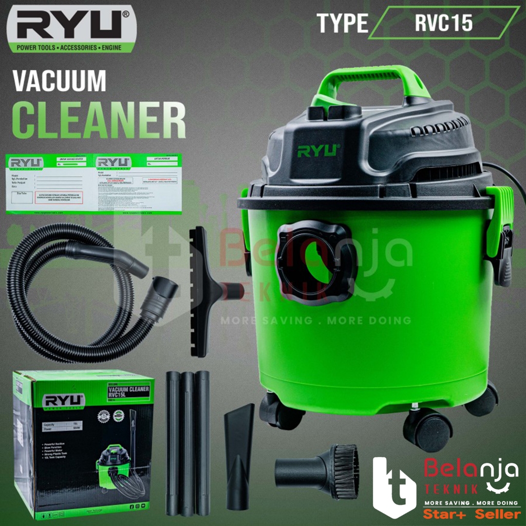 Jual Ryu Vacuum Cleaner Wet & Dry Penyedot Debu RVC15 Basah Kering 15 ...