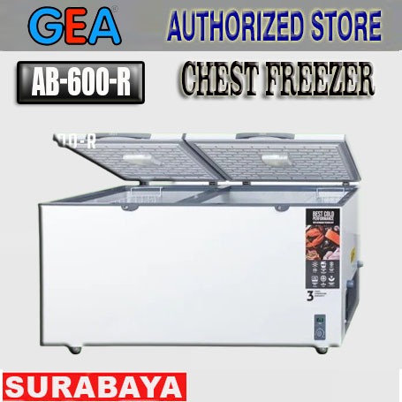 Jual AB-600-R Chest Freezer 500 Liter Gea Kulkas Chest Freezer AB-600R ...