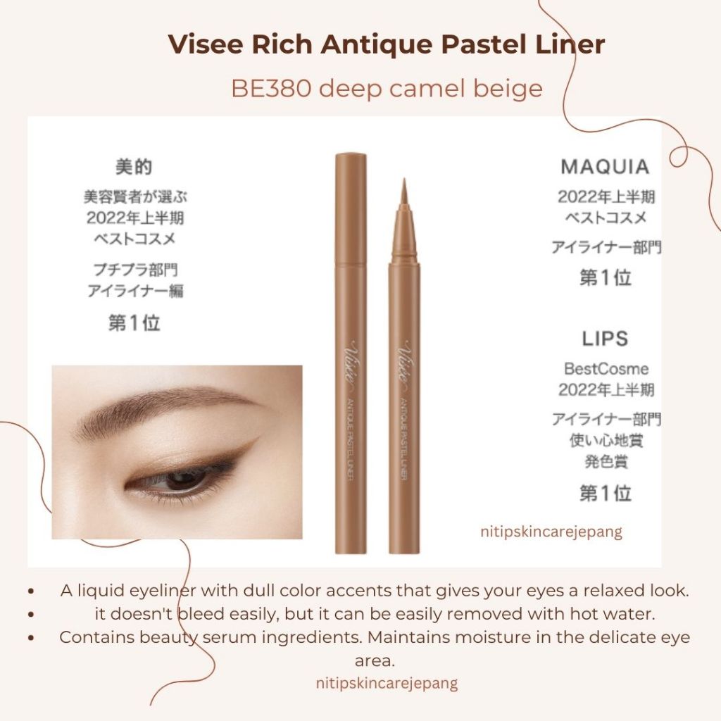 Jual Visee eyeliner original visee japan, visee rich antique liner visee japan, visee Melty ...