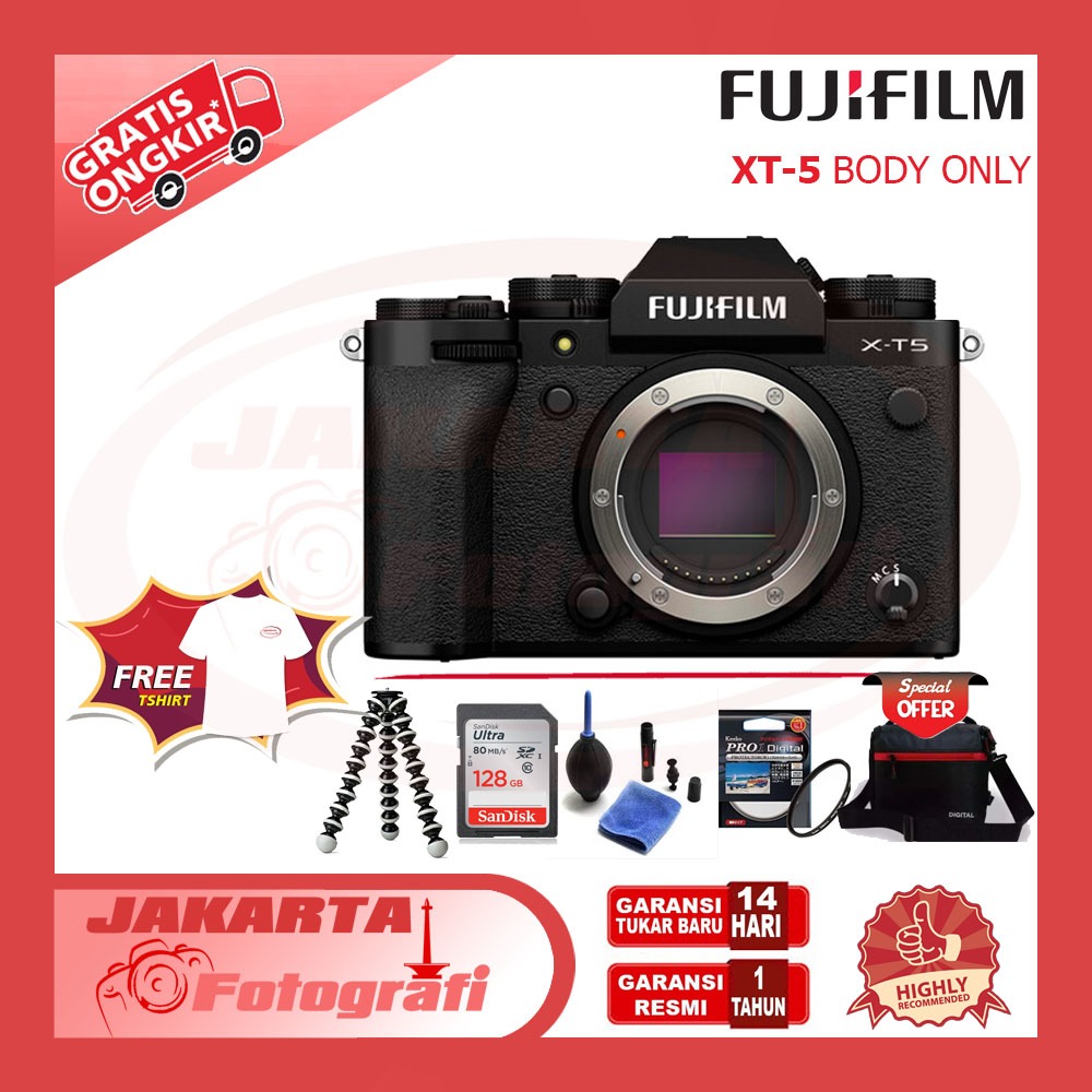 Jual FUJIFILM X-T5 Body Only Mirrorless Camera XT5 | Shopee Indonesia