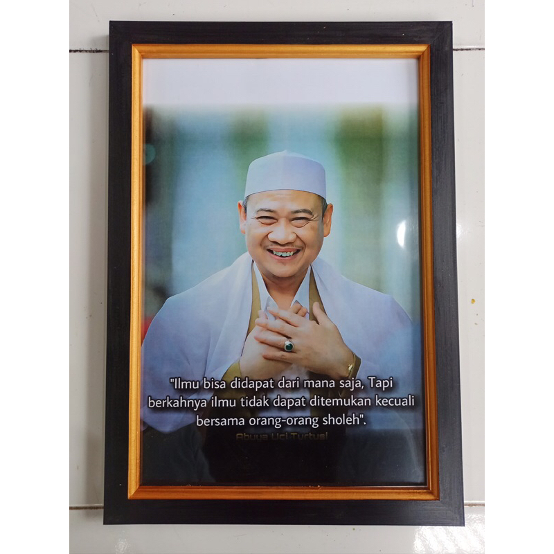 Jual Hiasan Dinding Cetak Poster Ulama plus Bingkai Abuya Ucci | Shopee ...