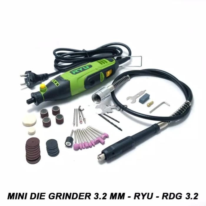 Jual RYU Mini Die Grinder 3.2mm RDG3.2 Mesin Bor Gantung Die Grinder ...