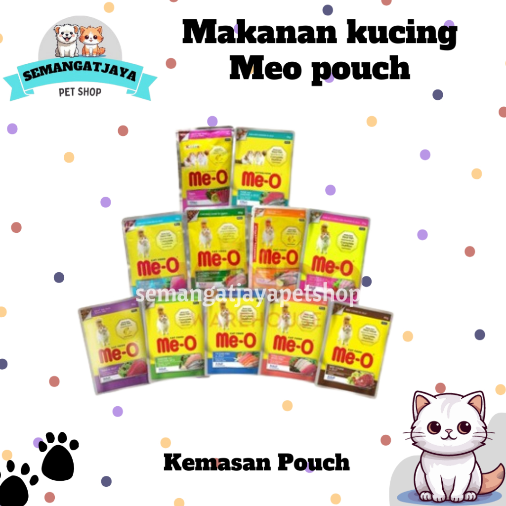 Jual MeO Pouch Cat Food 80gr - Makanan Kucing Basah | Shopee Indonesia