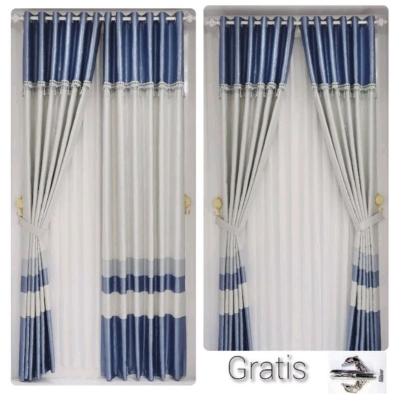 Jual TIRAI GORDEN JENDELA MINIMALIS BLACKOUT AESTHETIC KOBE PONI SUPER ...