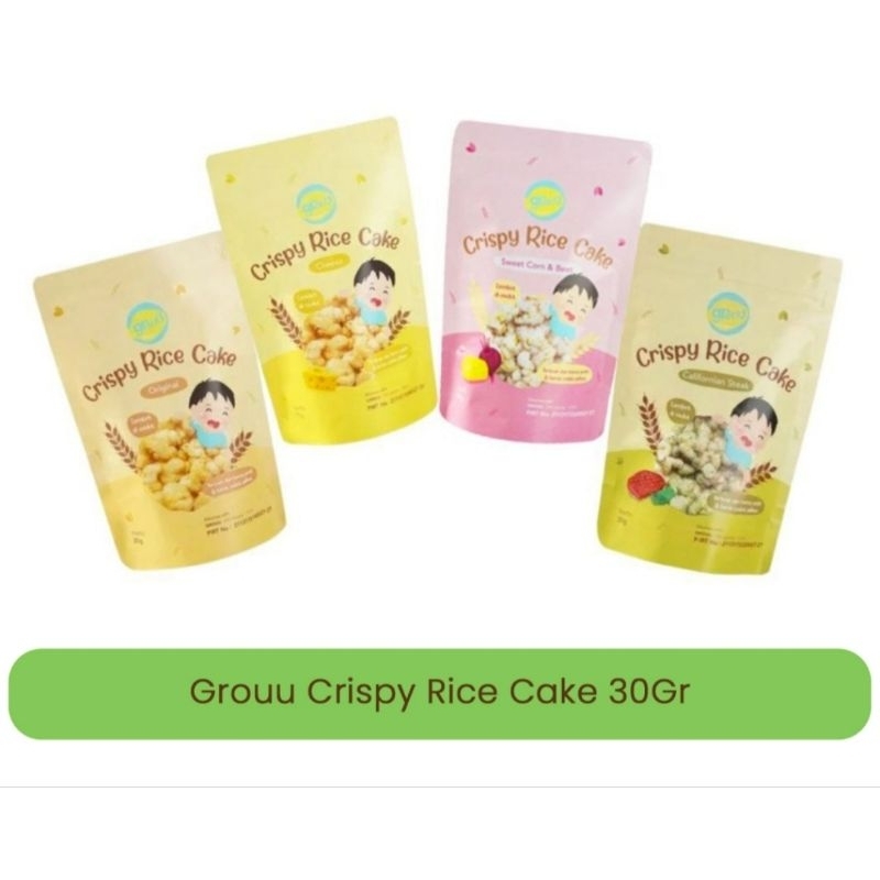 Jual grouu crispy rice cake 30 gram | Shopee Indonesia