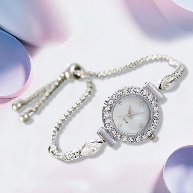 Jual Chloey Jam Tangan Wanita Rantai Tali Serut Full Permata Diamond ...