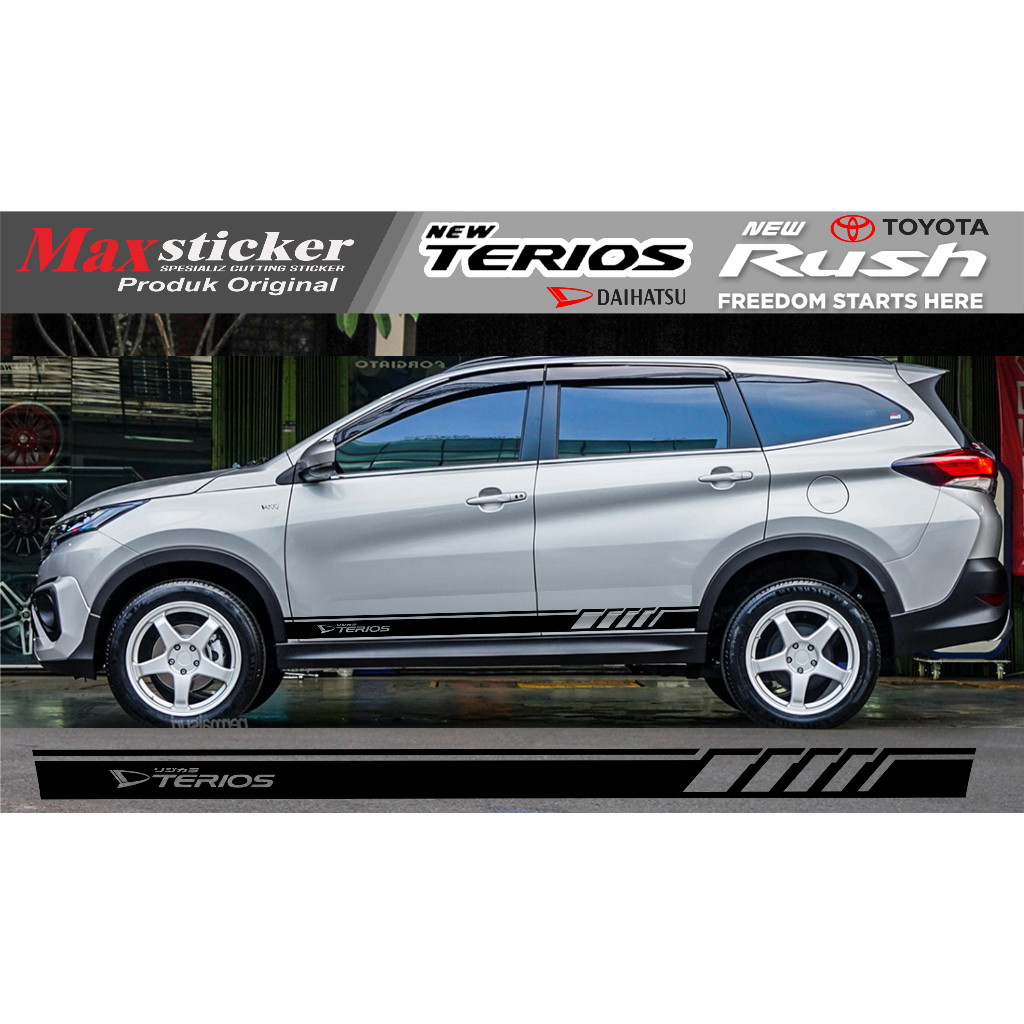 Jual Sticker MOBIL all new RUSH-TERIOS 2018 2022 CUTTING STICKER MOBIL ...