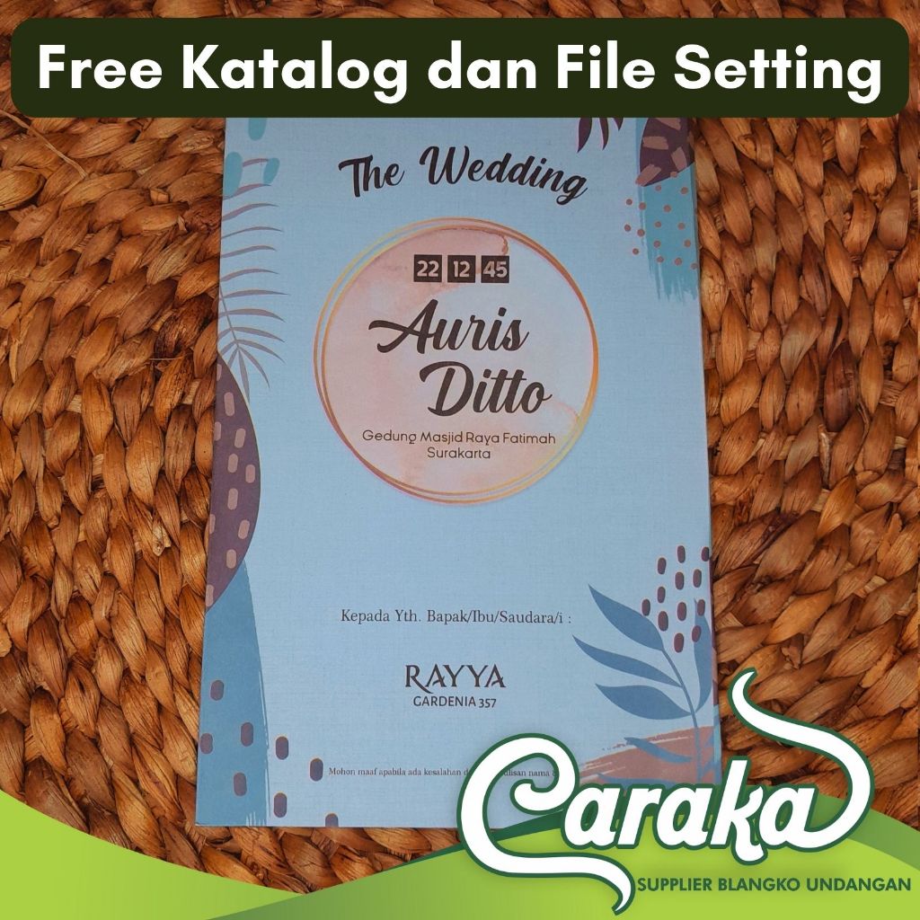 Jual Kartu Undangan Pernikahan atau Kertas Undangan atau Blangko ...