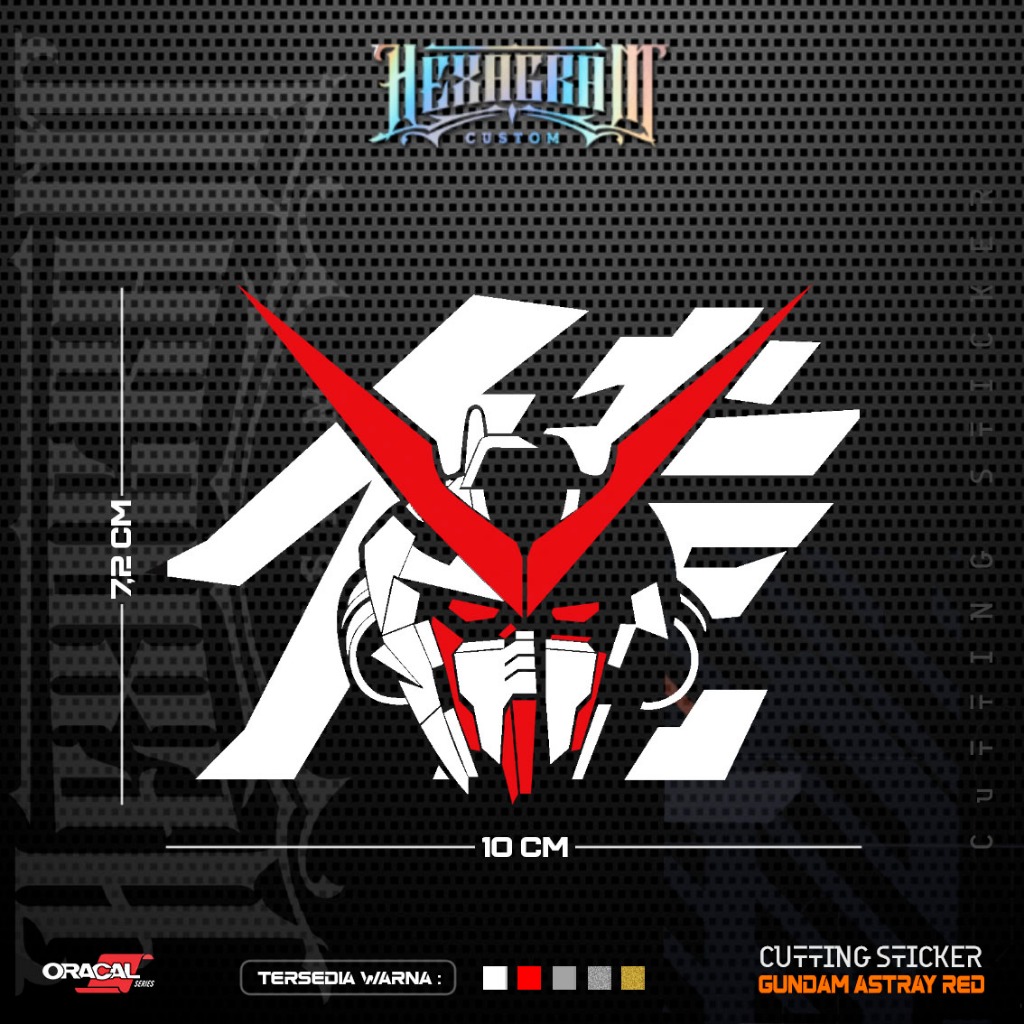 Jual Cutting Sticker Gundam Astray Red | Stiker Cutting Gundam Astray ...