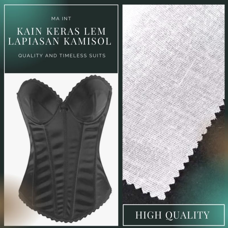 Jual Kain Keras Lem Staflex Full Katun Tipis Untuk Kamisol Kemben Dan ...