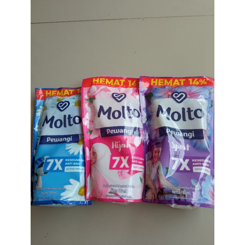 Jual MOLTO PEWANGI REFILL POUCH 780ML | Shopee Indonesia