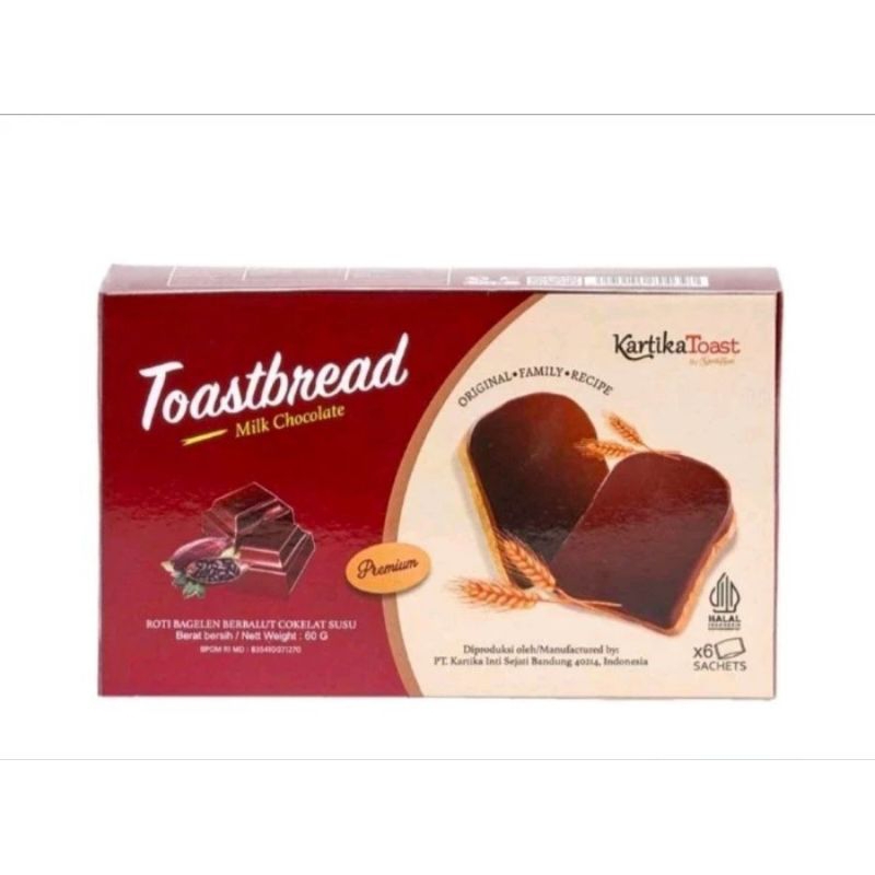 Jual TOAST BREAD MILK | KARTIKA TOAST BREAD MILK 60G BOX | ROTI TOAST ...