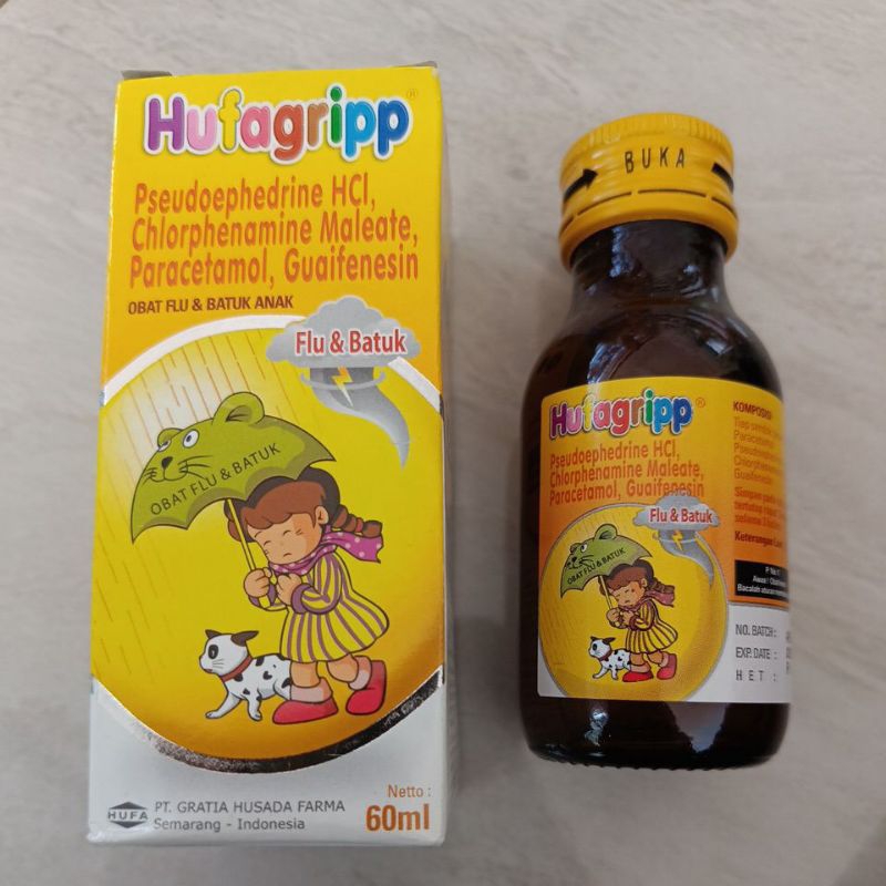 Jual Hufagrip Flu dan Batuk Kuning 60ml | Shopee Indonesia