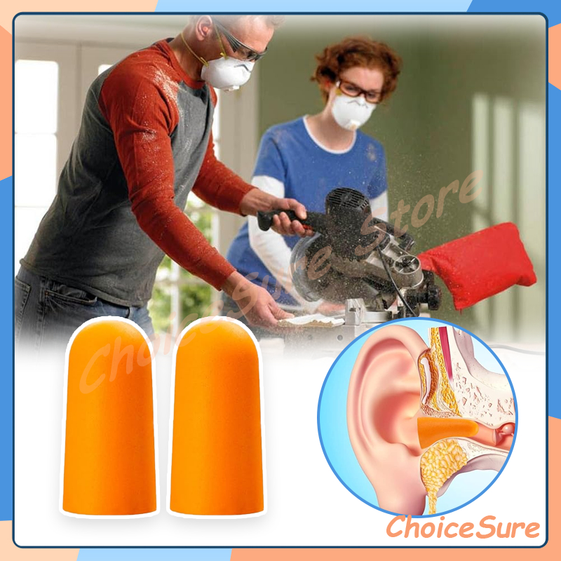 Jual 10 pcs Alat Sumbat Penyumbat Penutup Tutup Telinga / Busa Earplugs ...