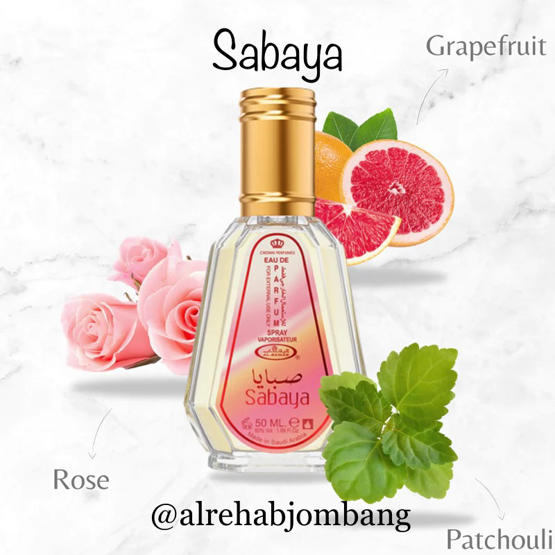 Jual Parfum Sabaya Al Rehab 50ml Spray Original Arab Saudi | Shopee Indonesia