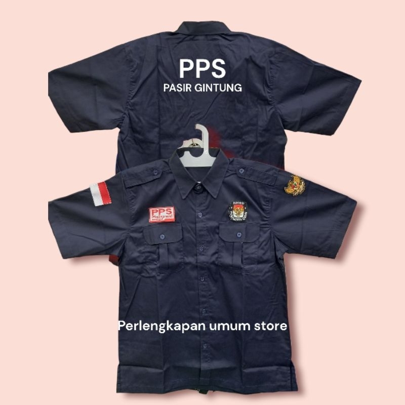 Jual KEMEJA PPS PEMILU 2024 SERAGAM KPU SERAGAM PPS ROMPI PPS BAJU PPS ...