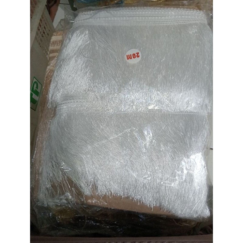 Jual GROSIR RENDA RUMBAI BENANG/RUMBAI HORDEN/RUMBAI BAJU(1Roll/20M ...