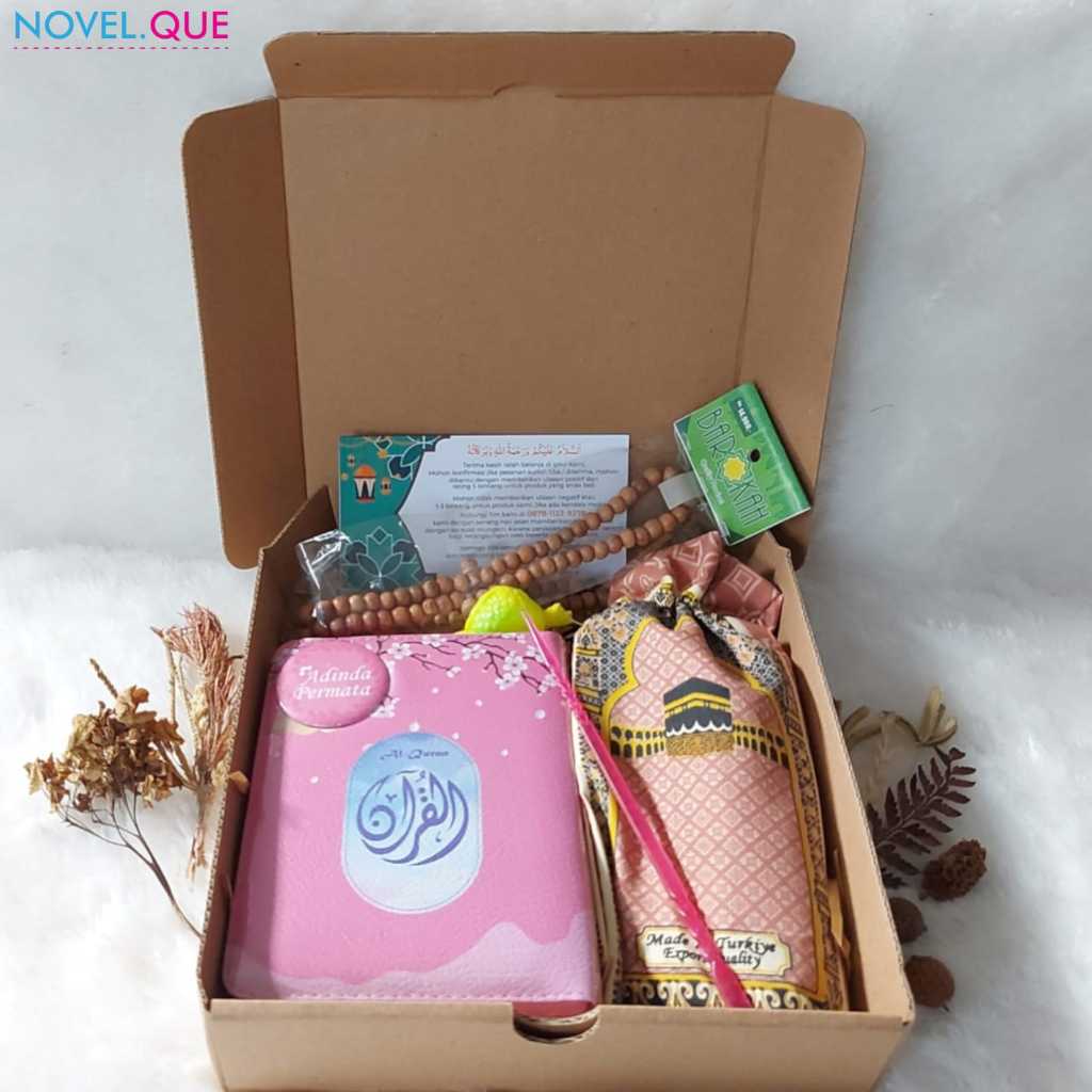 Jual Hampers Al-Quran Kaleb Custom plus Sajadah Tasbih FREE Greeting ...