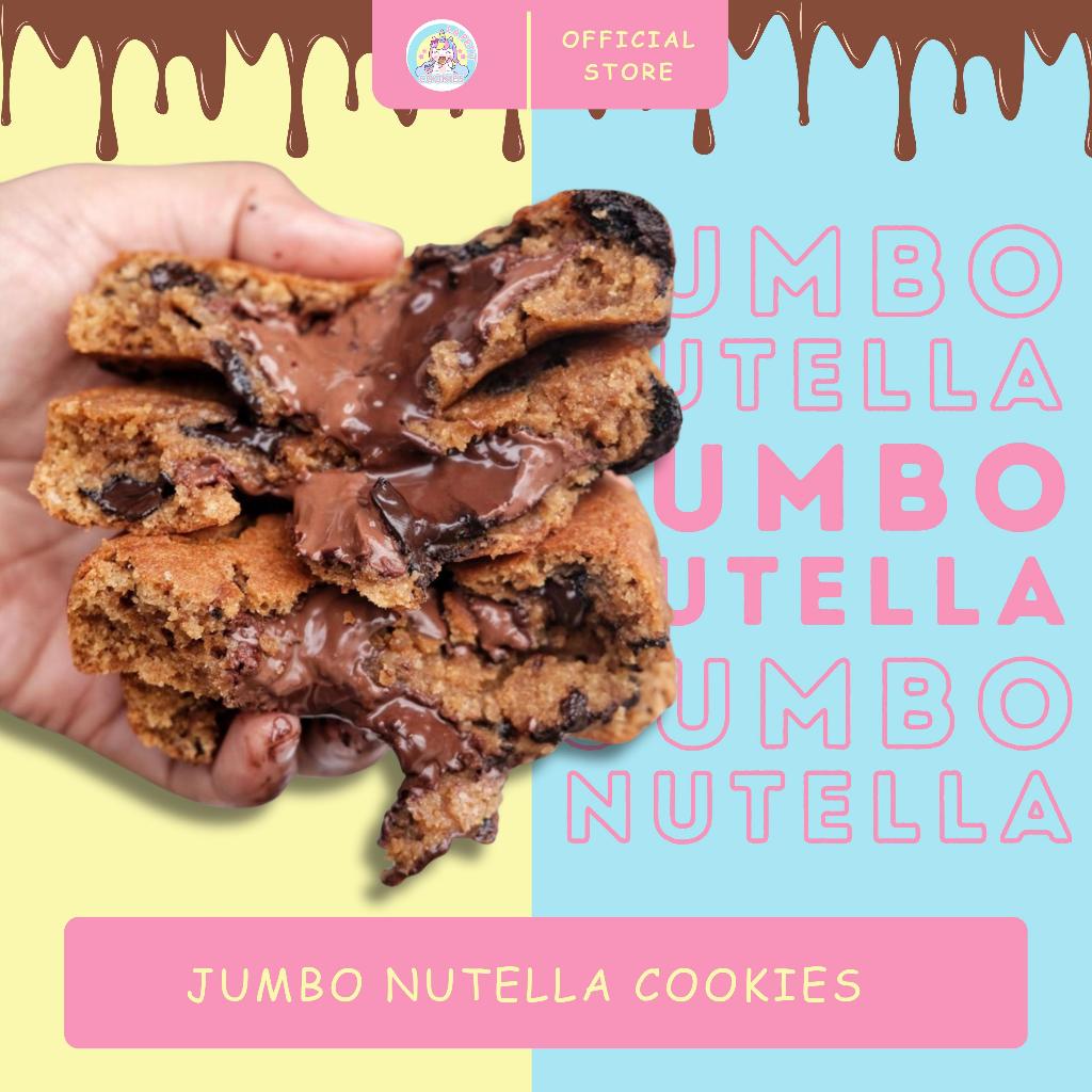 Jual JUMBO SOFT Baked COOKIES NUTELLA LUMER/JUMBO SMORES MARSHMALLOW ...