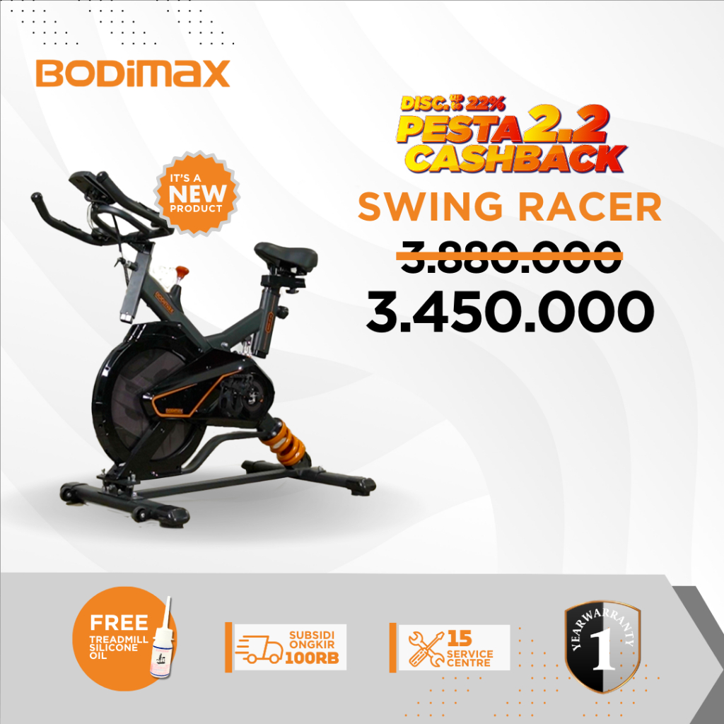 Jual BODIMAX SWING RACER /SEPEDA STATIS /SPINNING BIKE /ALAT GYM /FITNES | Shopee Indonesia