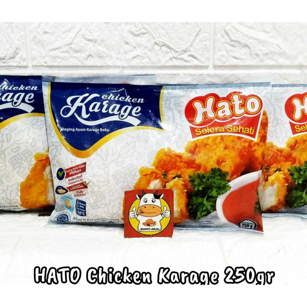 Jual HATO CHICKEN KARAGE 250GR-FROZEN FOOD-BRONTZ JOGJA | Shopee Indonesia