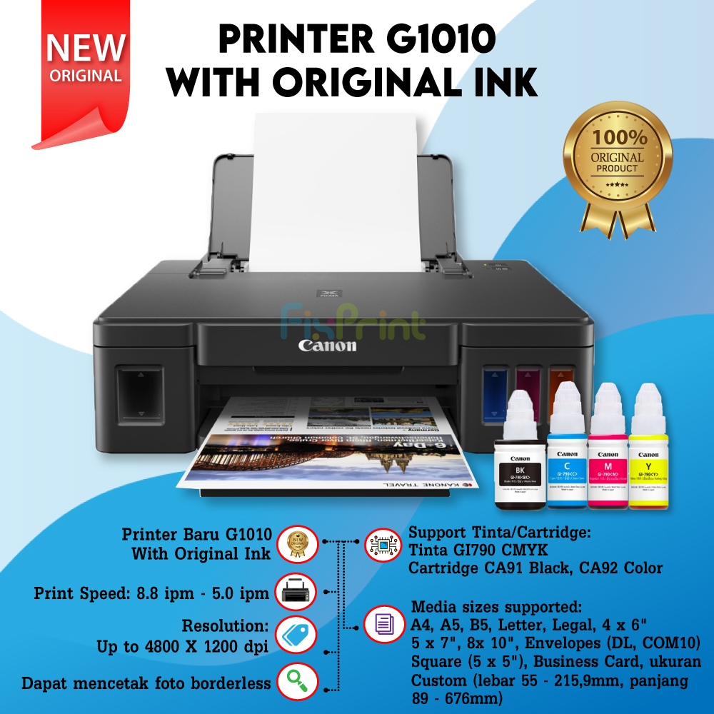 Jual Printer Inkjet Canon PIXMA G1020 / G1010 InkTank system New ...