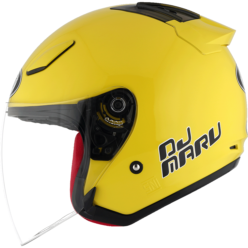 Jual HELM KYT DJ MARU SOLID - LEMON YELLOW | Shopee Indonesia