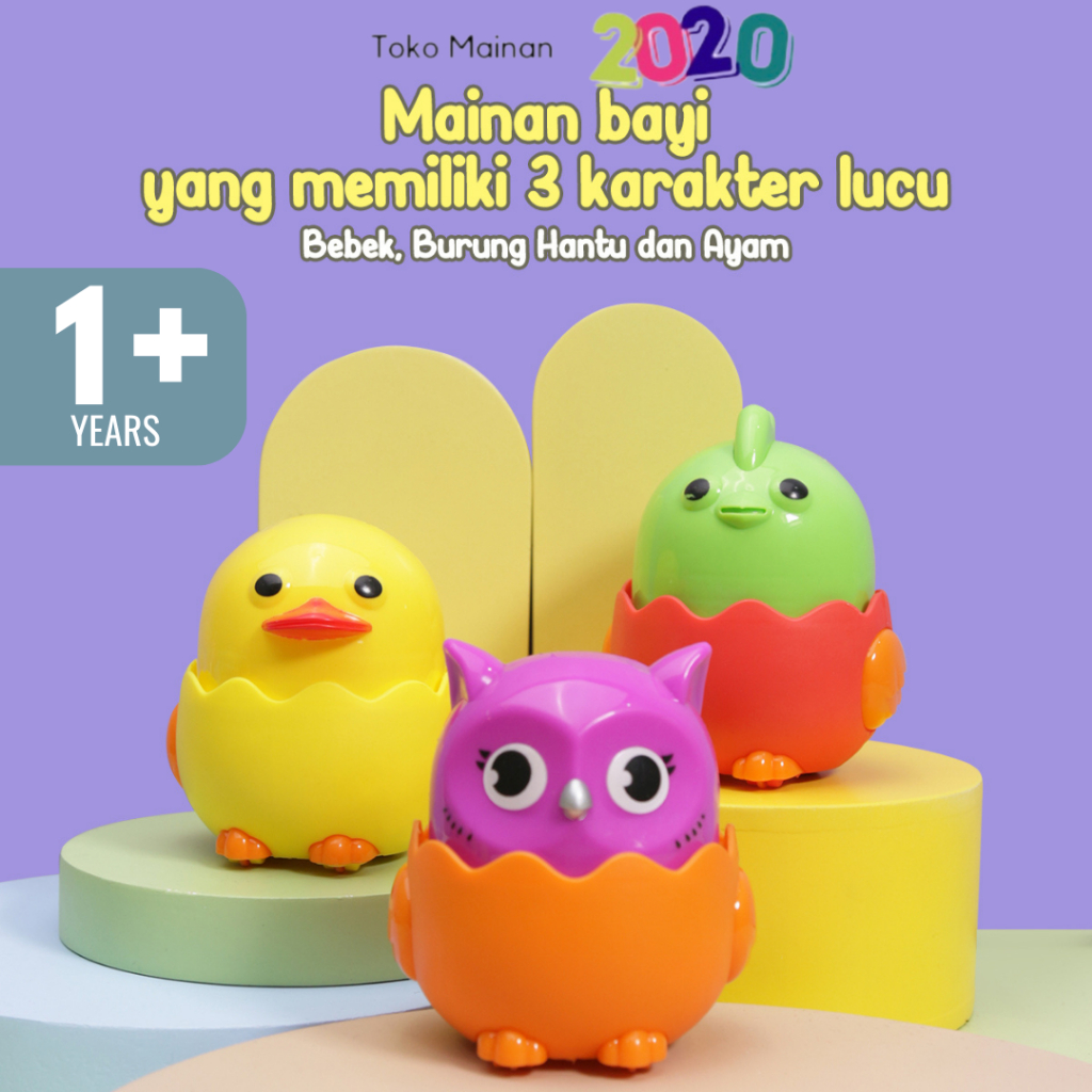 Jual Mainan Anak Telur Berjalan Cotton - Mainan Anak/Bayi Tekan dan ...
