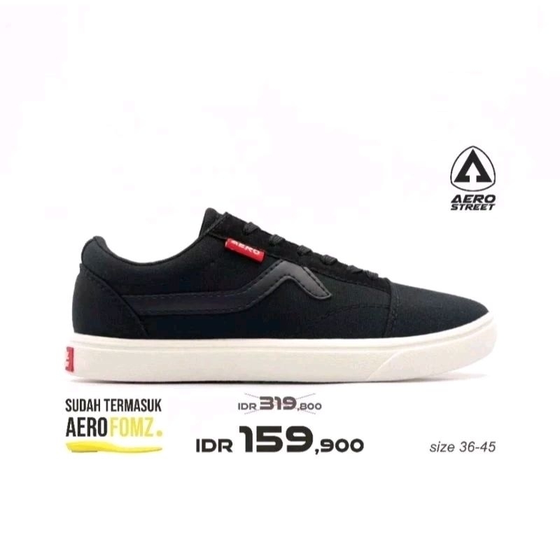 Jual AEROSTREET MASSIVE LOW HITAM | Shopee Indonesia