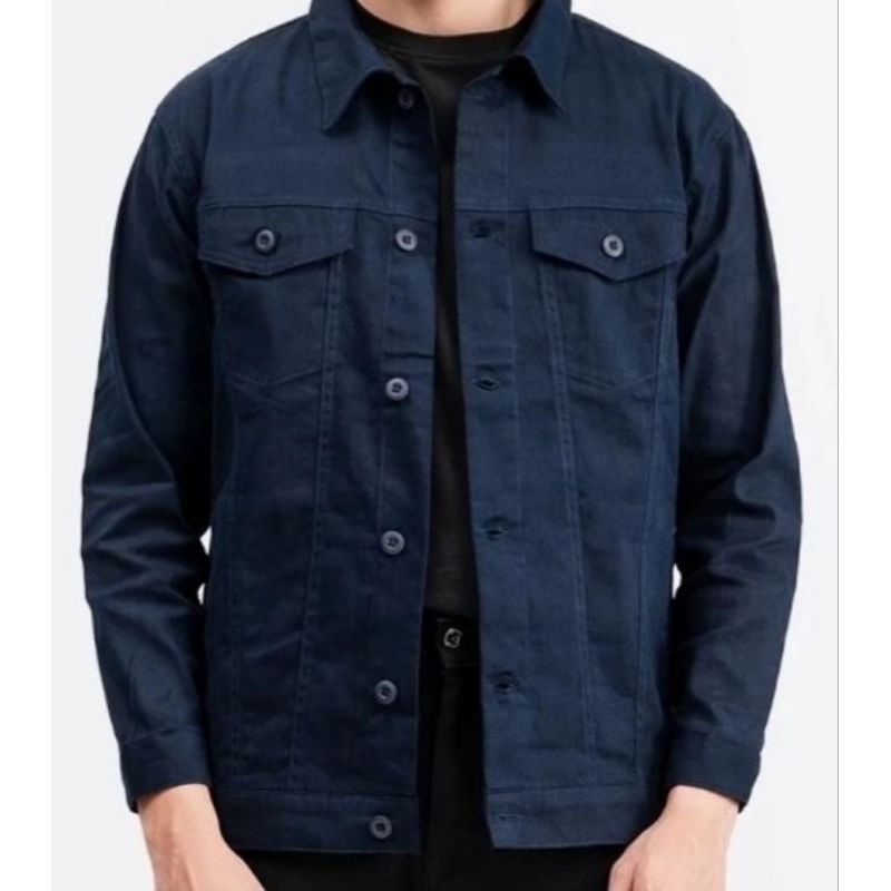 Jual Trucker Canvas Jacket // Jaket pria // Jaket Trucker // Kemeja ...