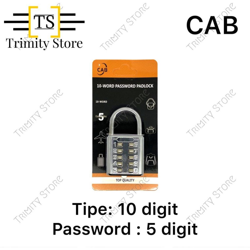Jual Gembok Nomor / Angka / Laci / Gantung 40mm [10 digit] | Shopee ...