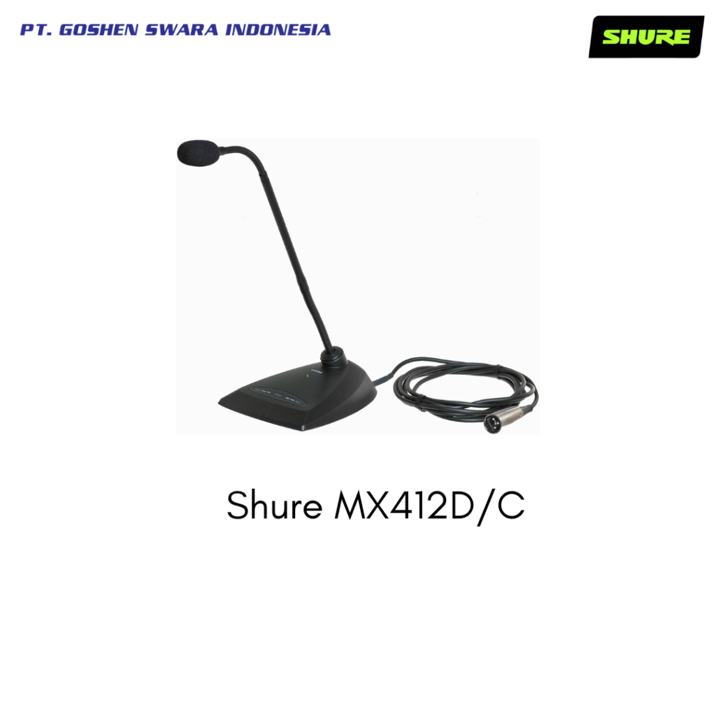 Jual Shure MX412D/C gooseneck microphone | Shopee Indonesia